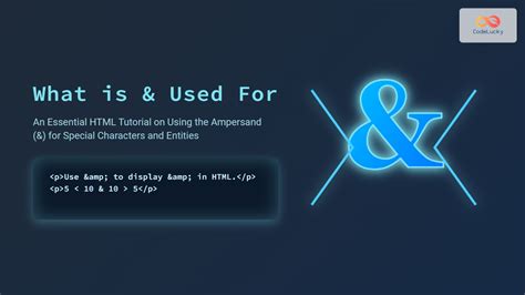 What Is And Used For Html Programming Tutorial Codelucky