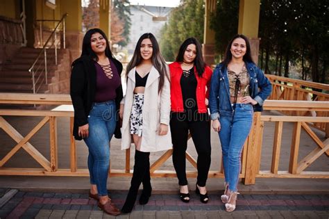 Group Of Latino Girls Stock Image Image Of School America 229754523