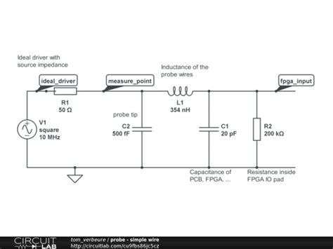 Probe Simple Wire CircuitLab
