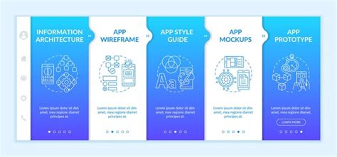 Premium Vector Design Steps Onboarding Template