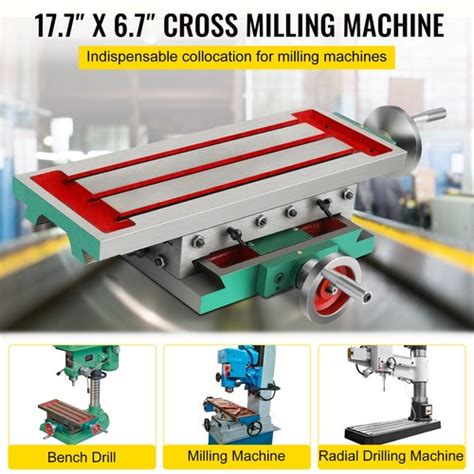 Compound Milling Machine Work Table 4ways Move Cross Slide Bench Drill Fixture Ebay