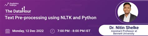 Datahour Text Pre Processing Using Nltk And Python