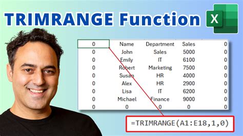 How To Trim Excel Data Fast With The Trimrange Function Myexcelonline