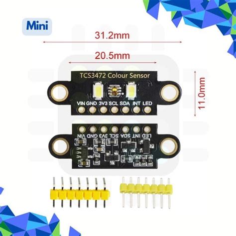 Jual Tcs34725 Sensor Warna Rgb Filter Ir Tcs 34725 Color Sensor Module Termurah Shopee Indonesia