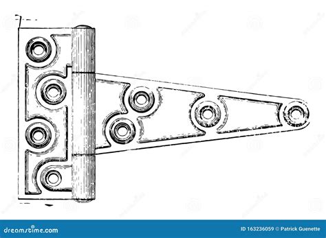 Door Style Hinge Pivot Style Vintage Engraving Cartoon Vector CartoonDealer Com 163236059