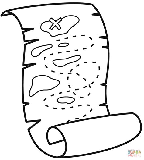 Treasure Map Coloring Page Free Printable Coloring Pages