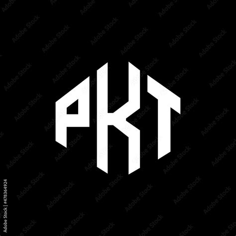 Pkt Letter Logo Design With Polygon Shape Pkt Polygon And Cube Shape