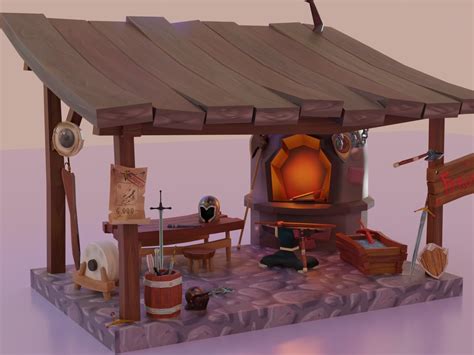 The Rookies Low Poly Forge By Davidalmero