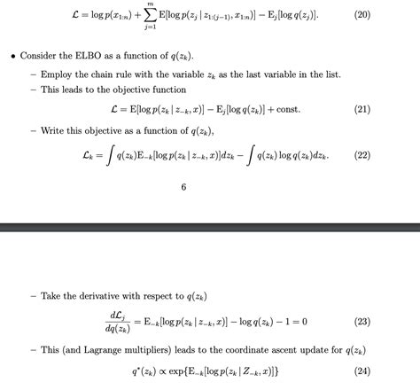 machine learning how to maximize the elbo in coordinate ascent
