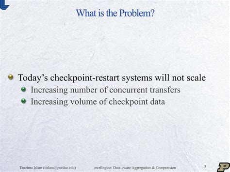 Ppt “ Mcr E Ngine ” A Scalable Checkpointing System Using Data Aware