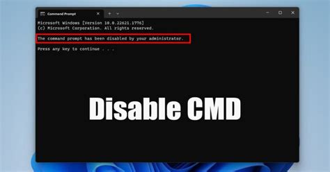 How To Disable Command Prompt On Windows 11 2 Methods