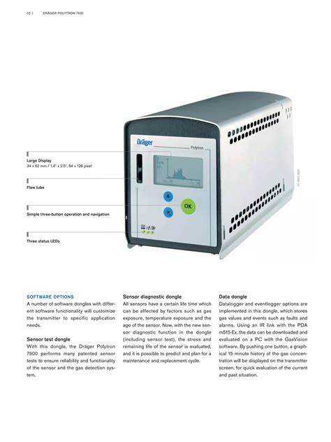 Drager Polytron Fixed Gas Detector Spec Sheet PDF Technology Computing