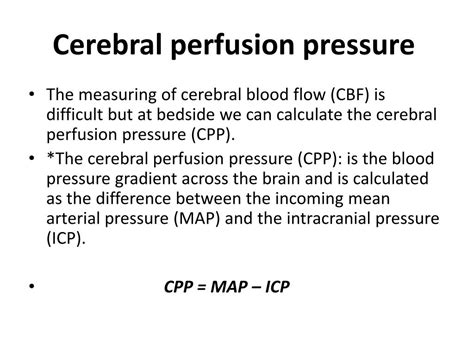 Ppt Intracranial Pressure Icp Monitoring And Cpp Powerpoint