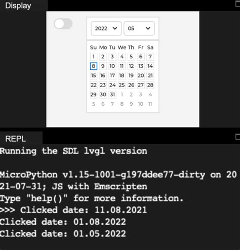 Calendar Set Today Date Bug · Issue 2445 · Lvgllvgl · Github