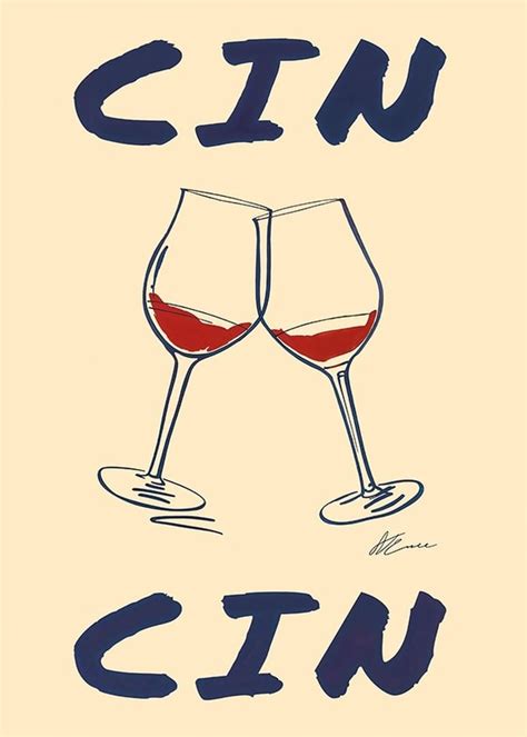 Cin Cin Poster Texttavlor