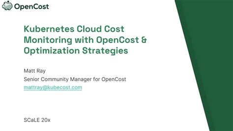 scale 20x kubernetes cloud cost monitoring with opencost