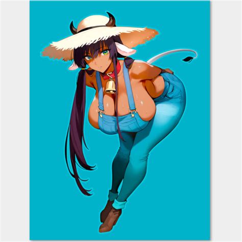 Milking Cow Girl Anime Waifu Ecchi Monster Girl Ai Art Anime Waifu