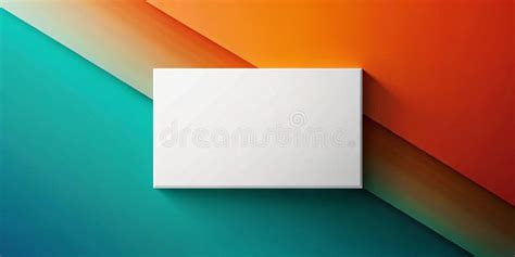 Abstract White Panel On Gradient Background With Angular Design