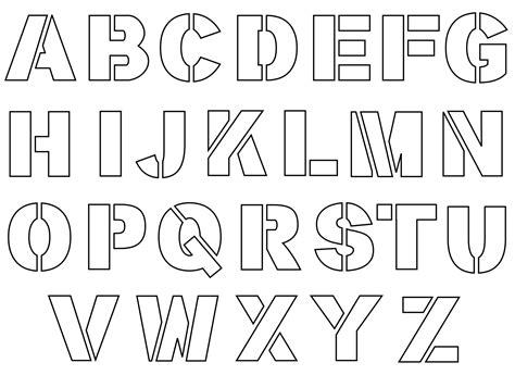 Free Printable Stencil Letters Easy Diy And More Printables For Everyone