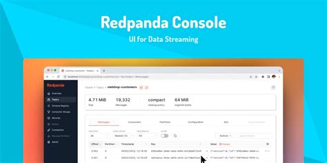 Redpanda Console Ui For Data Streaming Made With Reactjs