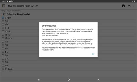 Error Evaluating Field Instancename This Field Is Repeated You May Need To Use Indexed