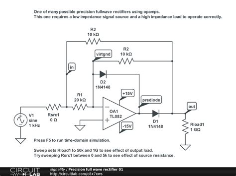 Precision Full Wave Rectifier Circuit Diagram Circuit Diagram