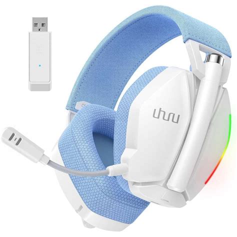 Dual Wireless Gaming Headset With Crystal Clear Sound Hour Battery And Rgb Lighting