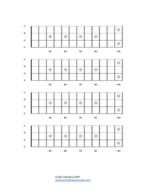 4 String Horizontal Neck Diagrams Pdf