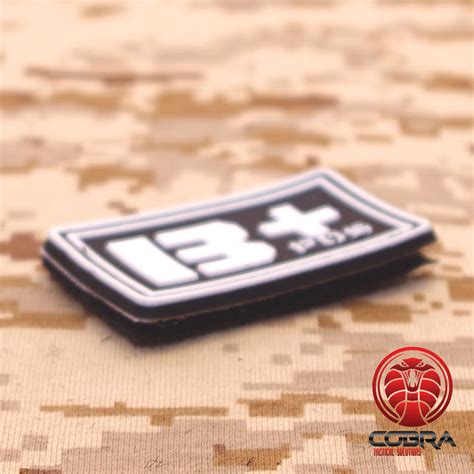 Patch Velcro Pvc 3d Groupe Sanguin B