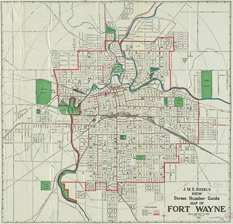 Printable Map Of Fort Wayne Indiana