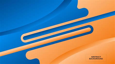 Abstract Blurred Background Elegant Gradient Blue Orange Smooth Color Design Template Good For