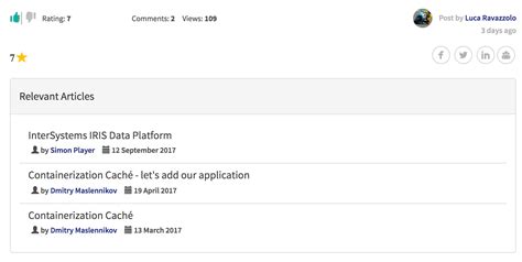 September 2017 Dc Release Intersystems Developer Community Release