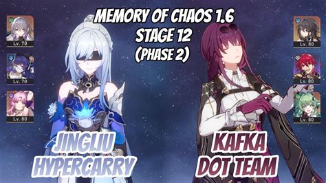 Jingliu Hypercarry And Kafka Dot W Ruan Mei Memory Of Chaos Stage 12 3