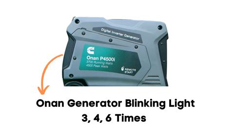 Onan Generator Blinking Light Times Fixed PortablePowerGuides