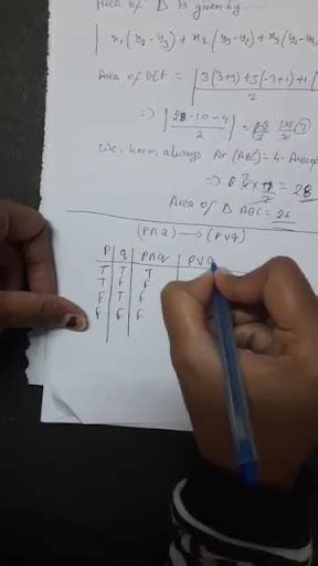 Prepare The Truth Table For Statement Pattern Pnq Pvq Filo
