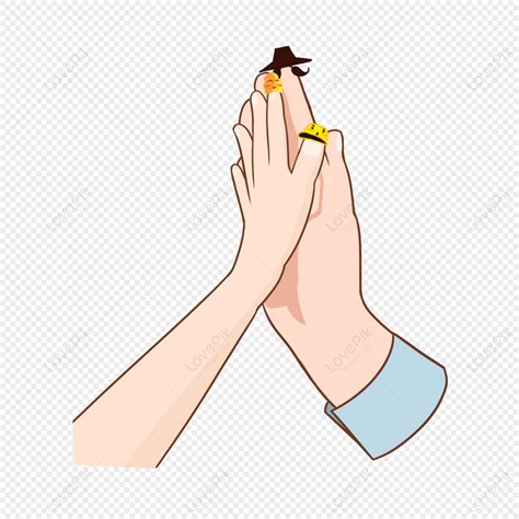 Cartoon High Five Hand