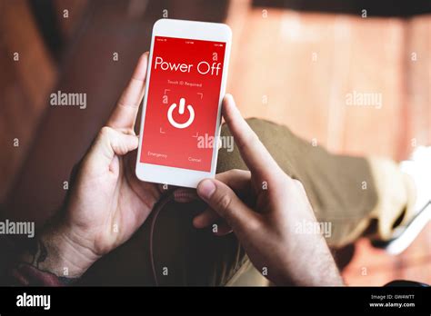 Power Off Touchscreen Display Concept Stock Photo Alamy