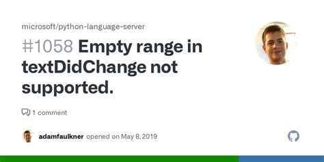 Empty Range In Textdidchange Not Supported Issue Microsoft Python Language Server