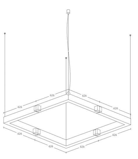 Square Pendant - Подвесной квадратный светильник | Led Line