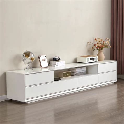 Hokku Designs Minimalist White Tv Cabinet Wayfair