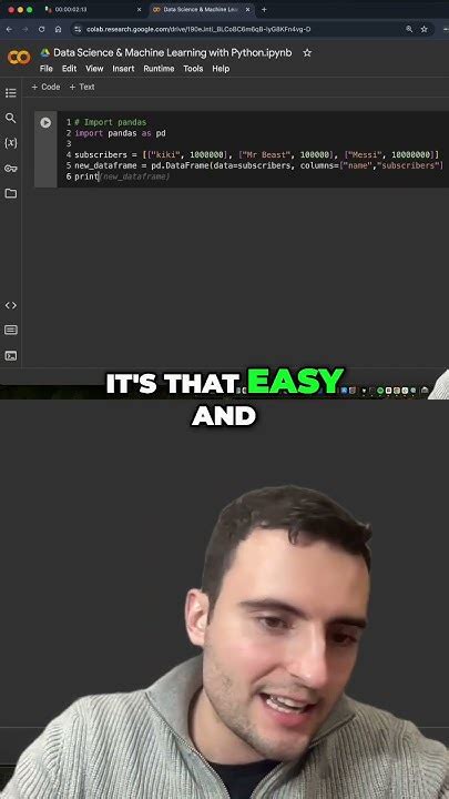 How To Declare And Print A Pandas Dataframe 🐼🧑‍💻 Pythonprogramming Youtube