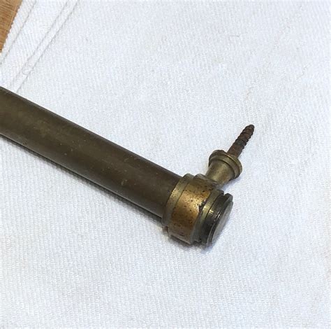 Antique French Brass Rod Vintage Bistro Curtain Cafe Poles Wall Hanging Loops Etsy
