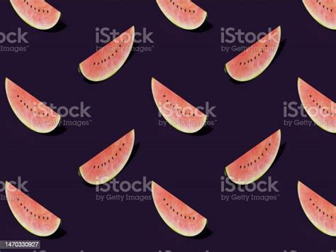수박 슬라이스 패턴 3d 렌더링 계절 잘 익은 맛있는 과일 여름 음식 그림 0명에 대한 스톡 사진 및 기타 이미지 0명