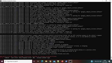 Issue While Running The Sql Server Gcp Terraform Error Timeout Last Error Response