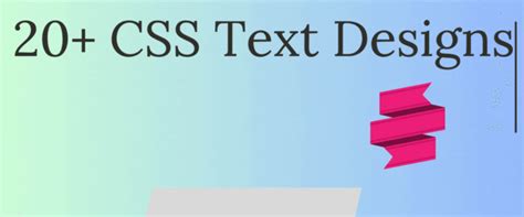 20 Css Text Design Codewithrandom