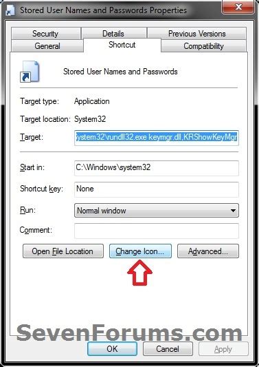 stored user names and passwords shortcut create tutorials