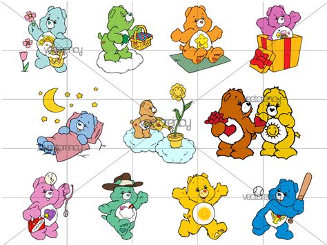 Cheer Bear Svg Bundle Care Bear Vector Vectorency