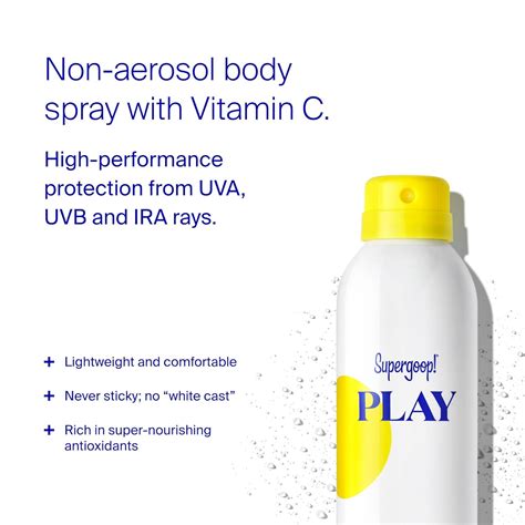 Supergoop Play Spf 50 Antioxidant Body Mist India Ubuy