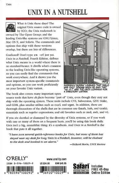 Unix In A Nutshell A Desktop Quick Reference Covers Gnulinux Mac Os Xand Solaris By Arnold