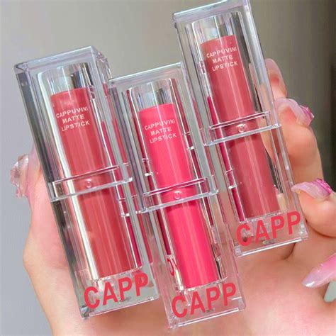 Jual Bpom Cappuvini Lipstick Nude Matte Nude Color Mosturizing Korea Korean Lipstik Xx